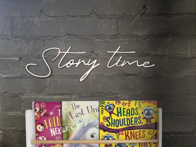 Story Time Sign For Kids Room, Nursery Wall Decor, Reading Nook Sign ...