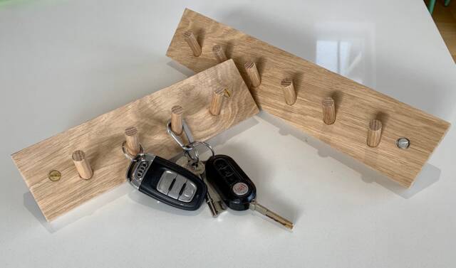 Oak Peg Key Hook, Holder, Rack For Hallway Entrance by Etsy | ufurnish.com