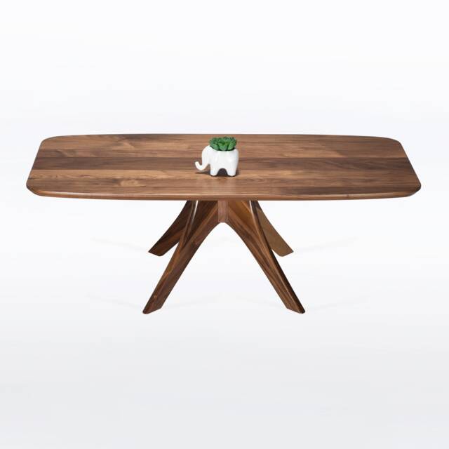"Rectangular Coffee Table, Midcentury Modern in Solid Walnut ""Kapok ...