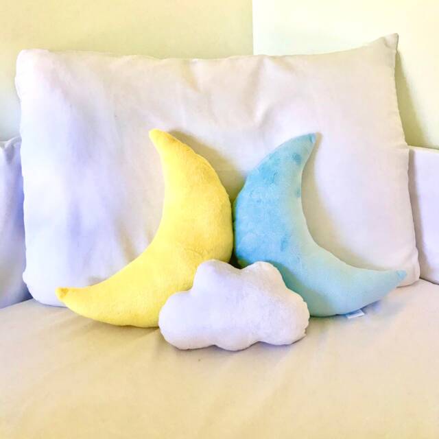 Moon Shaped Pillow, Moon Nursery Decor, Crescent Moon, Kids Baby Shower ...