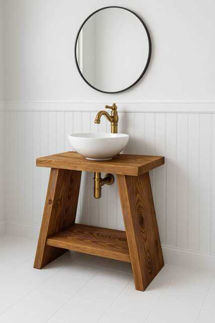 Rustic Bathroom Wash Stand Vanity Sink Unit Washstand Vanities by Etsy ...
