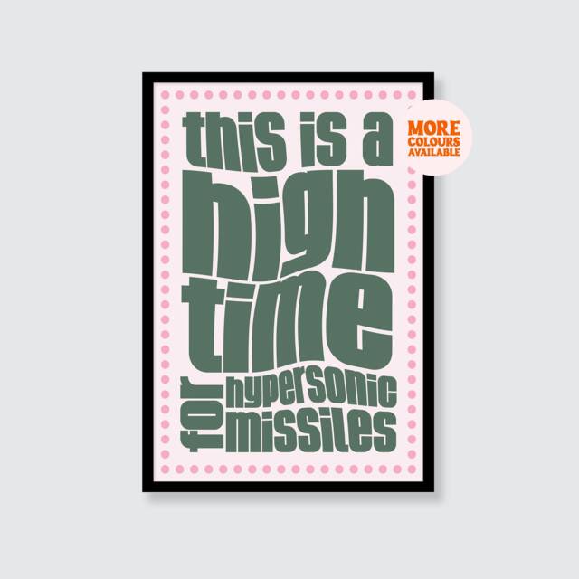 Sam Fender - Hypersonic Missiles Lyrics Wall Art Poster Print Digital ...