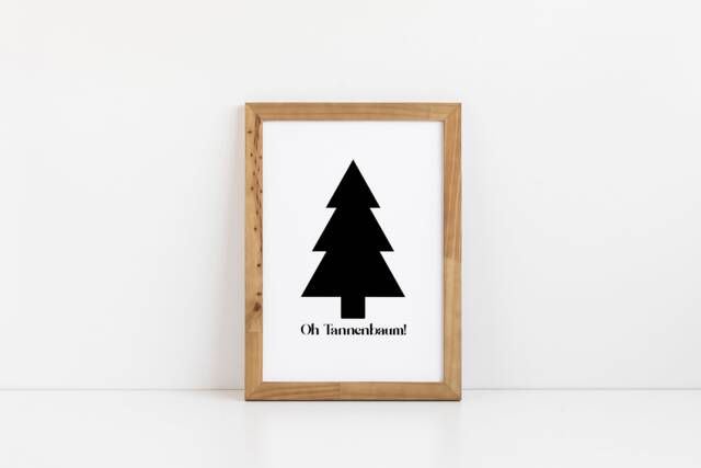 Oh Christmas Tree Posters - Minimalist Modern Posters, Apartment Decor ...