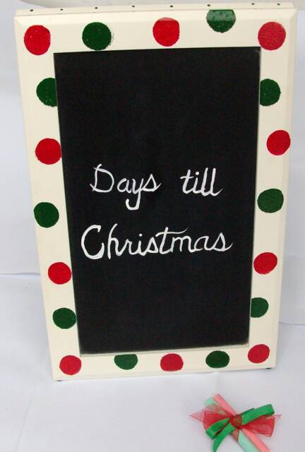 Christmas Countdown, Chalkboard, Cork-Board, Advent Calendar, Days Till ...
