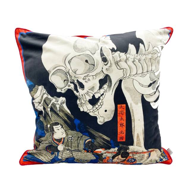 Decorative Pillows With Skeleton Print, Cushion Cover, Skull Pillow ...