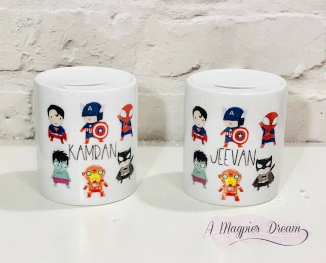Personalised Superhero Savings, Money Box by Etsy | ufurnish.com