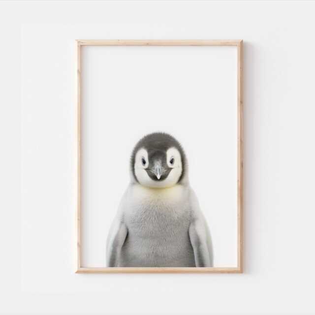 Baby Penguin Print, Safari Bedroom Decor, Nursery Decor Wall Art ...