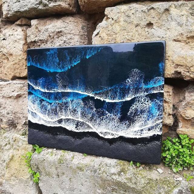 Modern Contemporary Style Sea Art, Ocean Resin Art, Epoxy Resin Art ...
