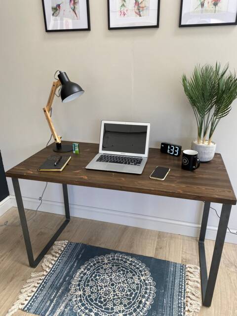 Solid Wood Desk - Krud B11 Scandinavian Style Scandi Writing Desk V2 by ...