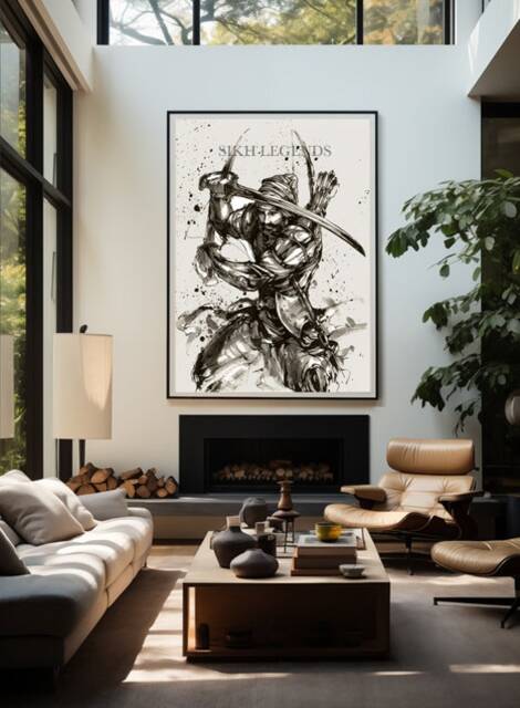 Banda Singh Bahadur - Sikh Sikhart Guru Warrior Painting Print Punjabi Khalsa by Etsy | ufurnish.com