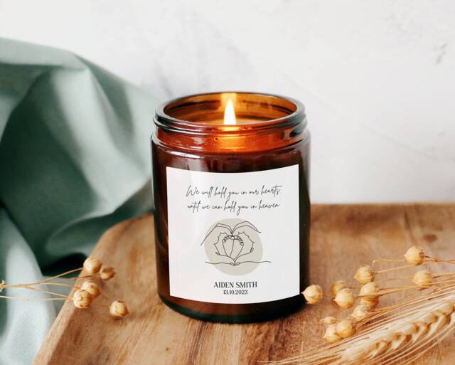 Baby Loss Candle - Sympathy, Bereavement, Remembrance Candle ...