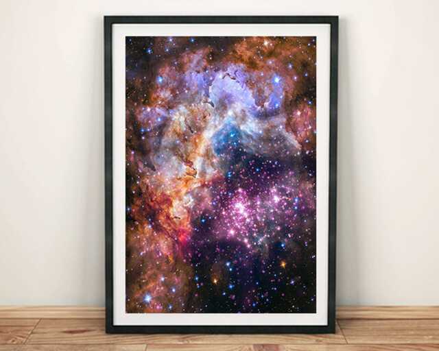 Nasa Space Photograph Hubble Westerlund Galaxy Poster by Etsy ...