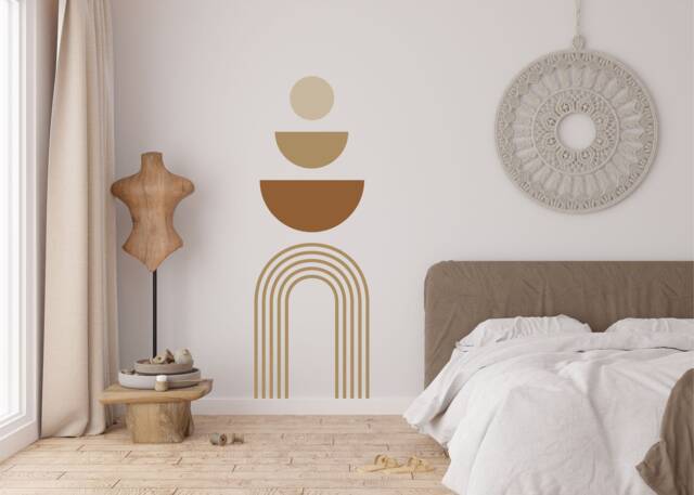 Boho Colorblock Wall Decal/Removable Arch Shapes Decor Nursery by Etsy ...