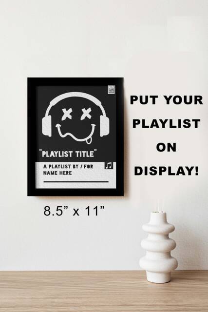 Put Your Playlist On Display Personalized Playlist Plaque Picture Frame ...