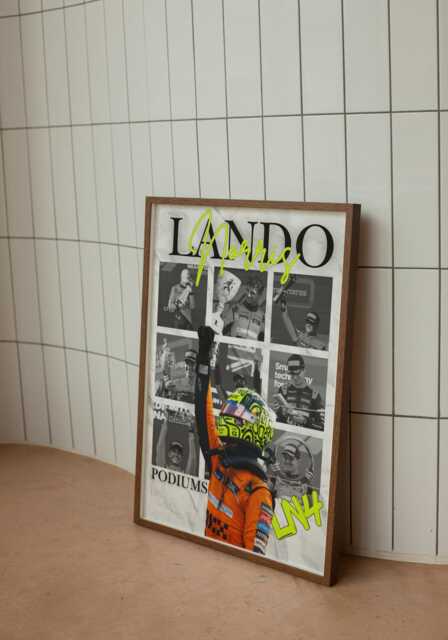 Lando Norris F1 Podium Print Mclaren Racing Poster by Etsy | ufurnish.com