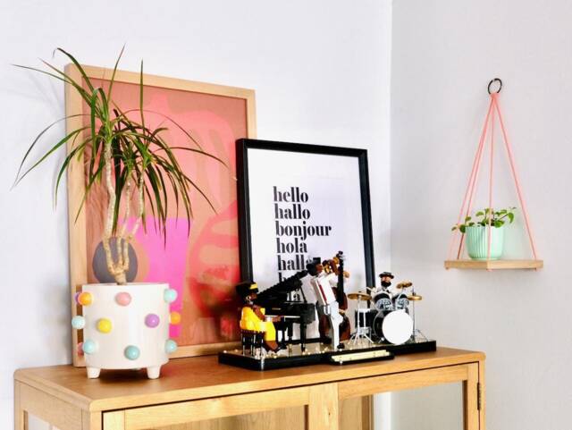 Solid Oak String Shelf - Plant Shelf Hanging Wood Shelves Wall Decor ...