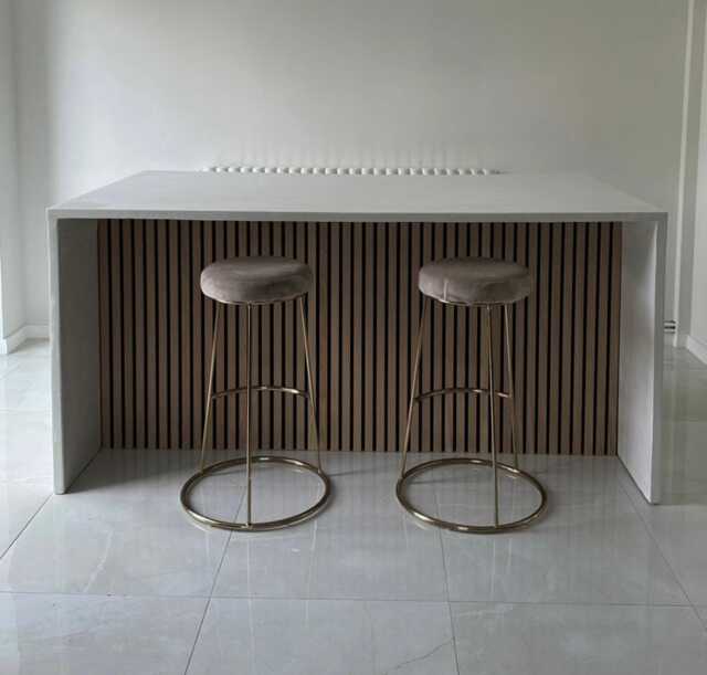 Solid Concrete Kitchen Island/ Breakfast Bar/Waterfall Island by Etsy ...