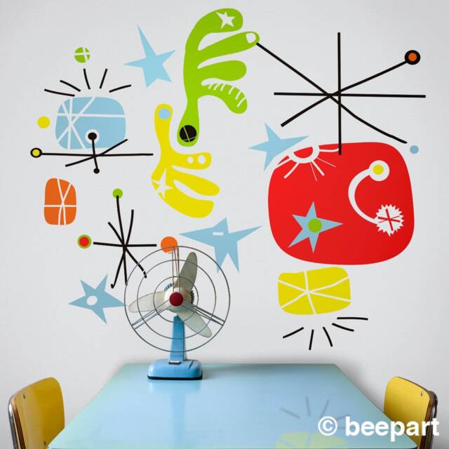 Miro Abstract Wall Decal Joan Miro Inspired Art Diy Design by Etsy ...
