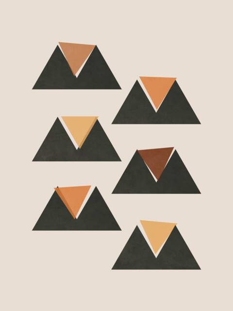 Oori Rice Triangles, Japanese Nori Art, Modern Food Giclee Print, Fine ...