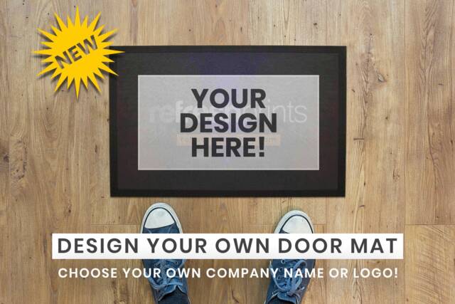 Personalised Doormat - Custom Door Mat/Logo Indoor Create Your Own ...