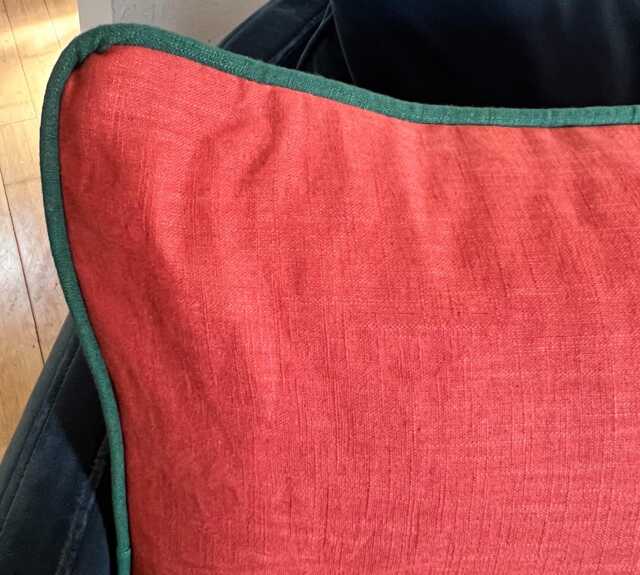 Handmade 100% Pure Linen Cushions With Piping & Available Own A Variety ...