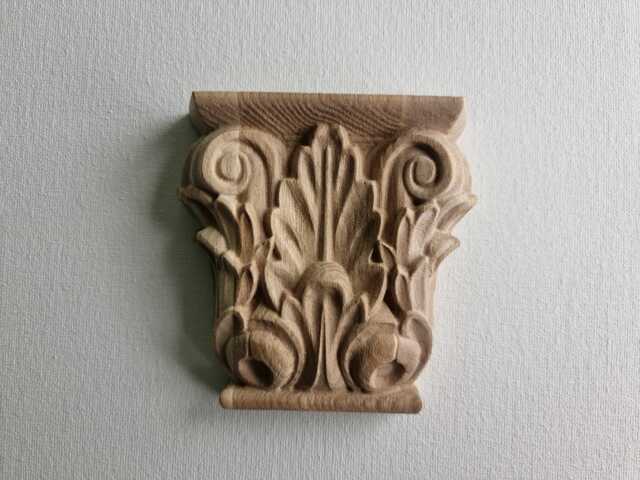 Handcrafted Wooden Capital - Classic Acanthus & Scroll, Design Home ...