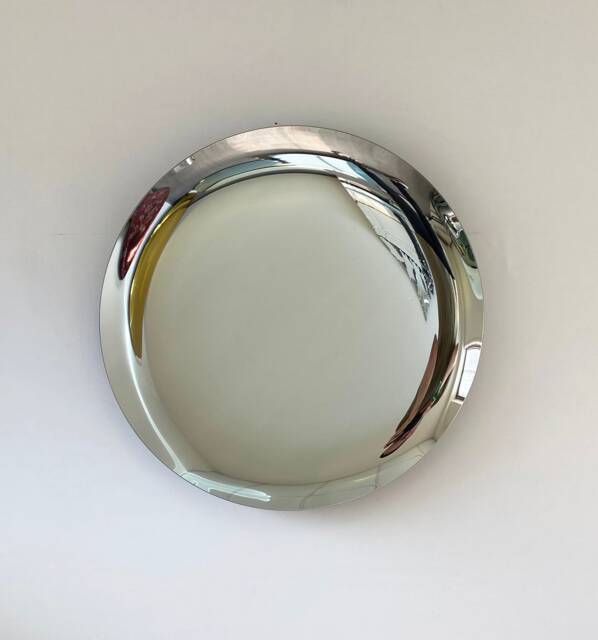 Handcrafted Concave Silver Mirror Space Age Wall Decor by Etsy ...