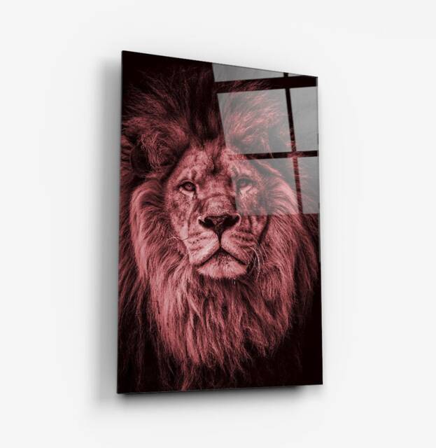 Red Lion-Wall Art Glass Printing-Modern Home Decor Ideas For Your House ...