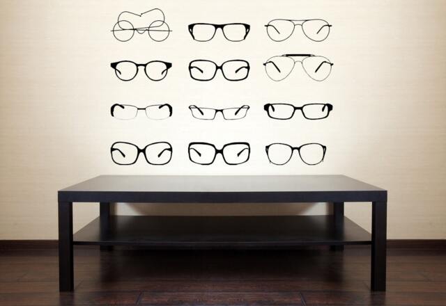 Eyeglasses Wall Decal, Optometry Decoration, Optometrist Office Decor ...