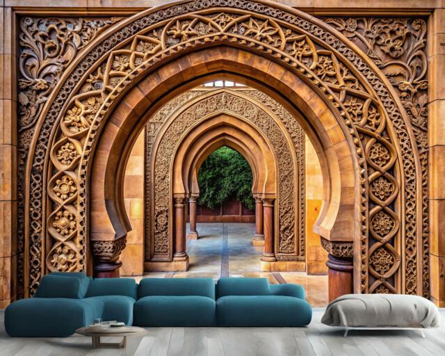 Arabian Nights Decoration Islamic Arches Gift, Art Print Photomural ...