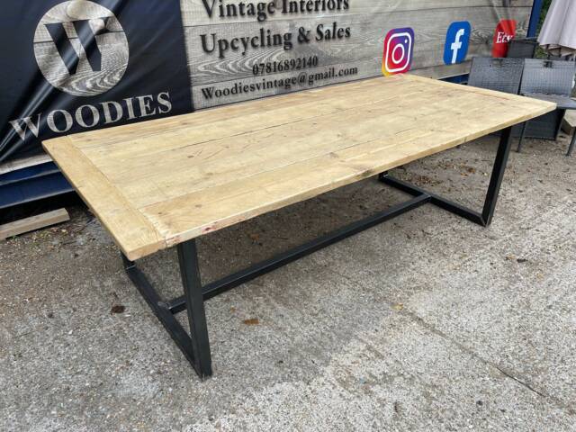 Industrial Reclaimed Scaffold Board Dining Table by Etsy | ufurnish.com
