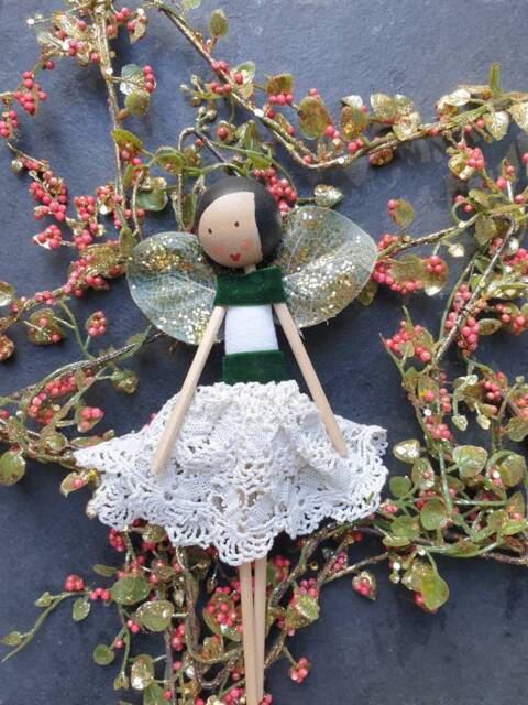 Fairy/Christmas Tree Topper Doll Tooth Wish Angel Wooden By Justsosara ...