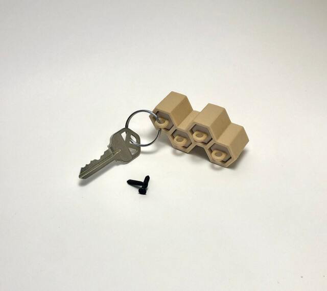 Geometric Entryway Key Organizer, Handmade, 3D Printed, Keychain by ...
