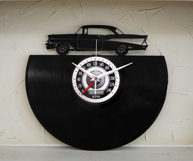 Retro Car Vinyl Clock Old Silhouette, Man Cave Garage Decor by Etsy ...