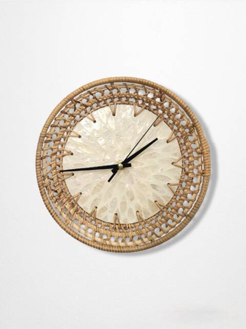 Boho Art Wall Clock Unique, Rustic Cottagecore Clocks For Wall ...
