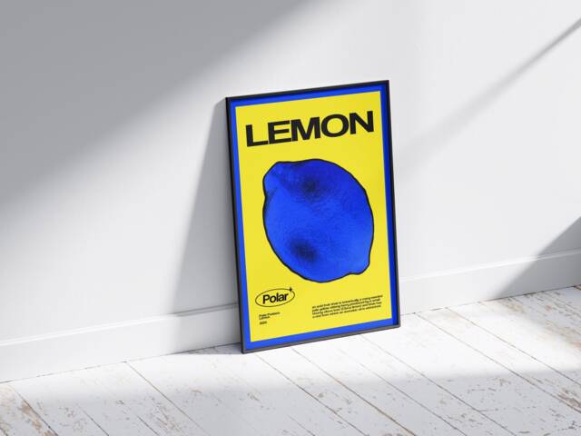 Lemon Cool Art Print Poster For Bedroom - Trendy Wall Art Poster Print ...