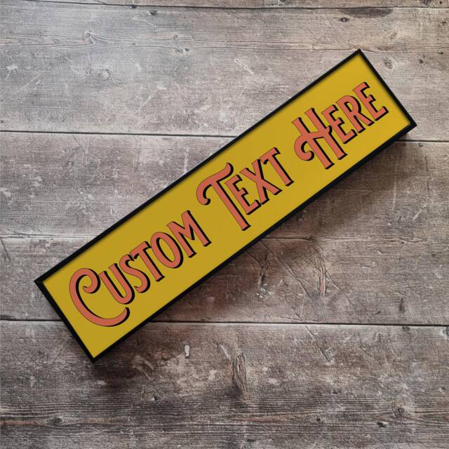 Custom Vintage Style Metal Sign Retro Framed Wall Art by Etsy ...