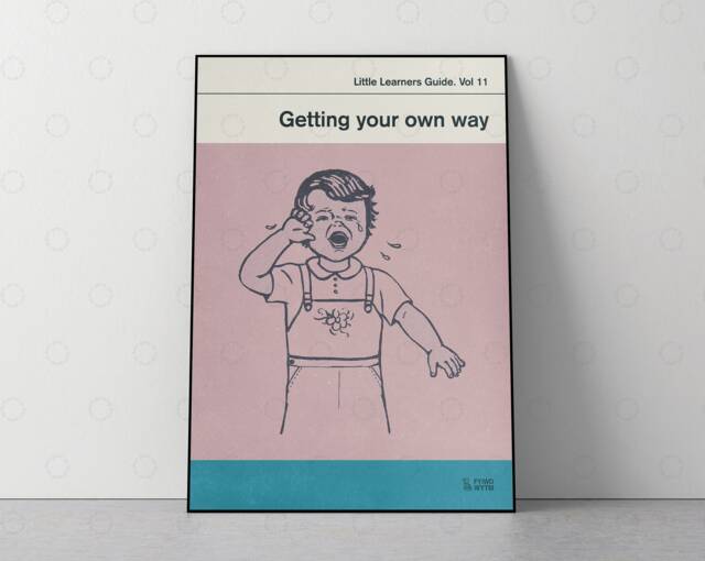 "Retro Book Cover Print ""Getting Your Own Way" by Etsy | ufurnish.com