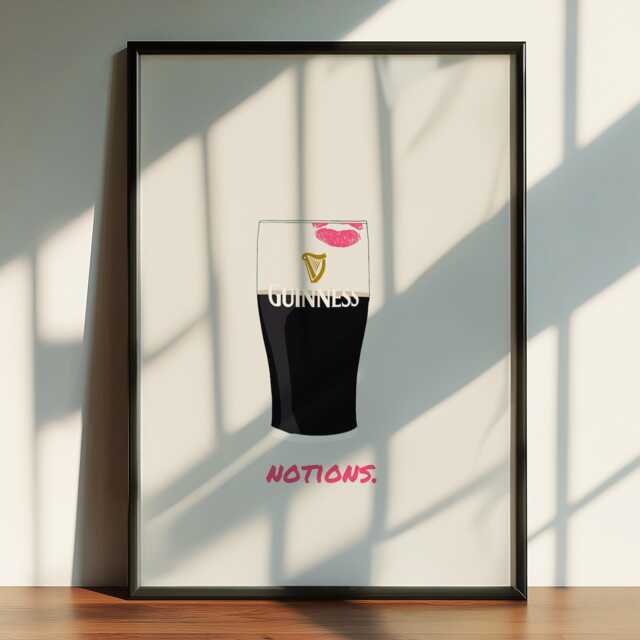 Notions/Guinness/Pub/Irish Prints/Wall Prints/Art Art/Funny/Colourful ...
