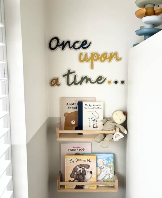 Once Upon A Time Signage, Wall Art, Wooden/ Acrylics Name Sign, Nursery ...