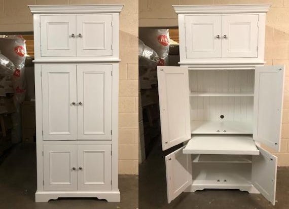 Rutland Painted Hideaway Computer Cupboard - Bespoke Sizes & Colours ...