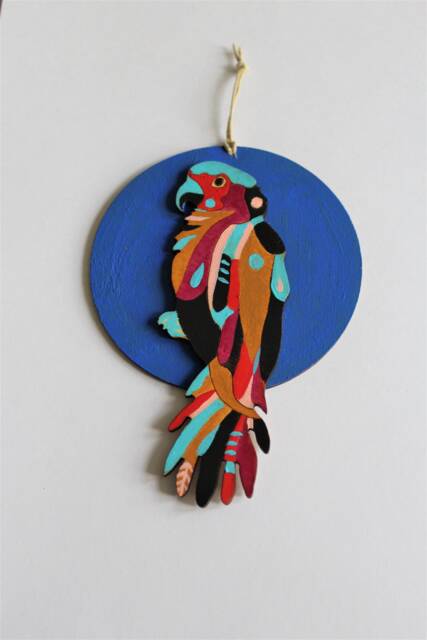 Modern Colourful Parrot Wall Hanging, Room Decor, Art, Gift by Etsy ...