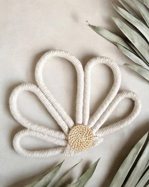 Macrame Sea Shell - Rattan Boho Home Decor Neutral Nursery by Etsy ...