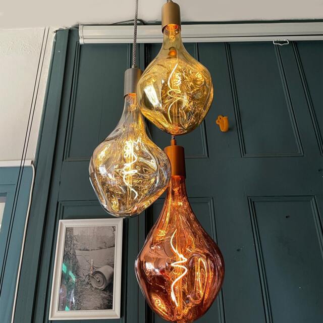 Triple Cluster Pendant Light With Tri Colour Organic Evo Bulbs by Etsy ...