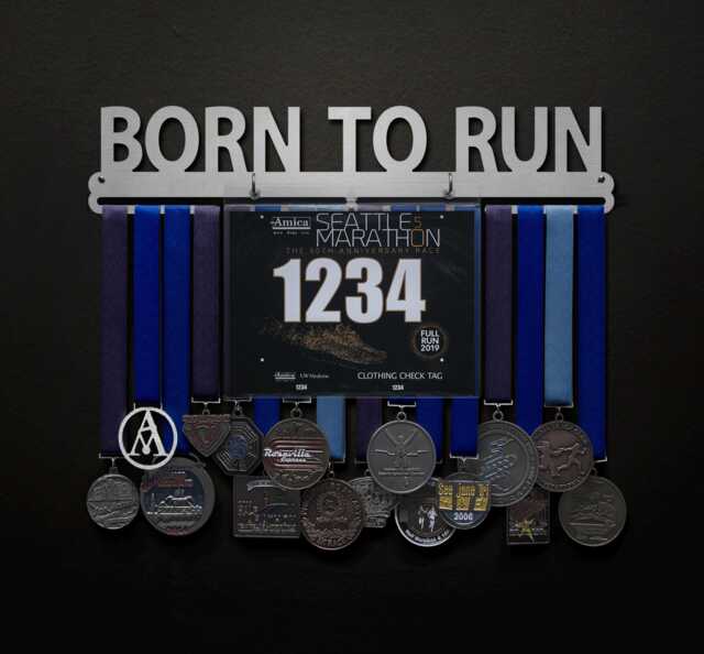 Born To Run - Bib + Medals Display Your Bibs With Medals by Etsy ...