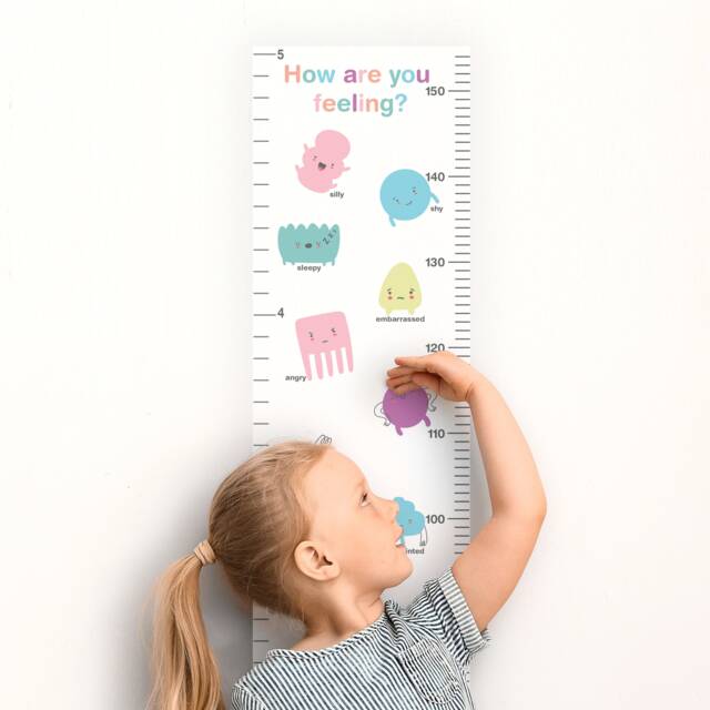 Feelings & Emotions Height Chart Wall Sticker - Growth Decal PVC Free ...