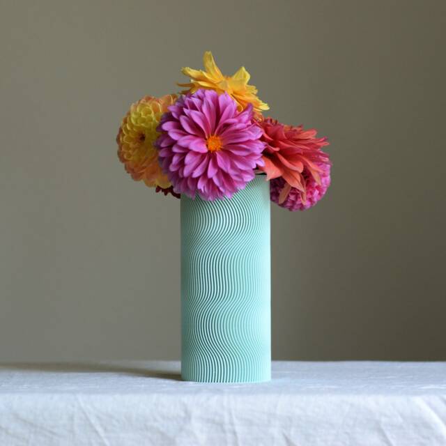 Ocean Waves Vase 3D Printed Eco-Friendly Pla Decor by Etsy | ufurnish.com