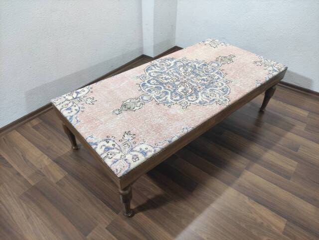 Ottoman Coffee Tables, Vintage Turkish Pouf, Handmade Table, Home Decor ...