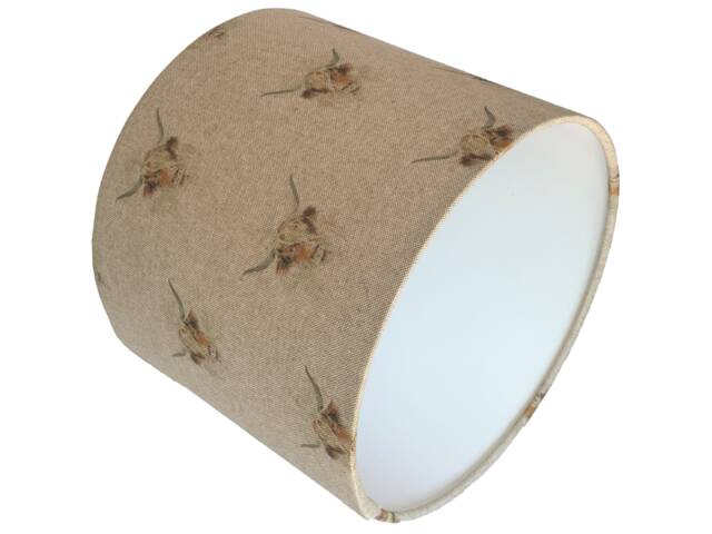 Highland Cow Lampshade Ceiling Light Shade Animal Print Material Fabric ...