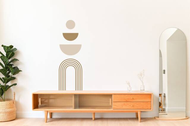 Boho Colorblock Wall Decal/Removable Arch Shapes Decor Nursery by Etsy ...